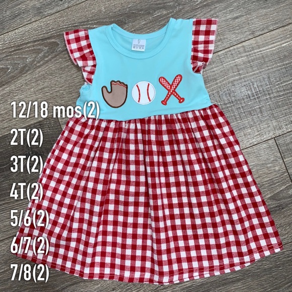 Dresses | Boutique Embroidered Baseball Dress | Poshmark